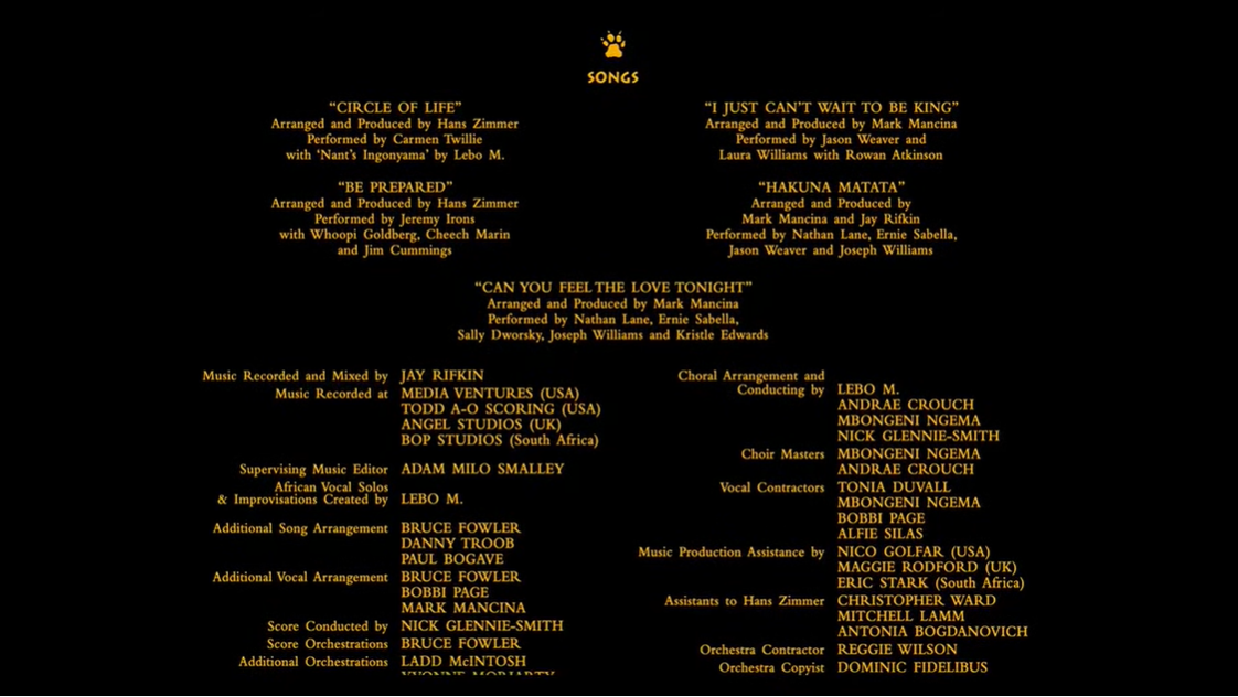 Animated Films and Their End Credit Songs – Culturally Opinionated